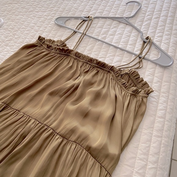 Zara | Dresses | Zara Collection Trendy Dress Elegant Sexy Musk Color ...